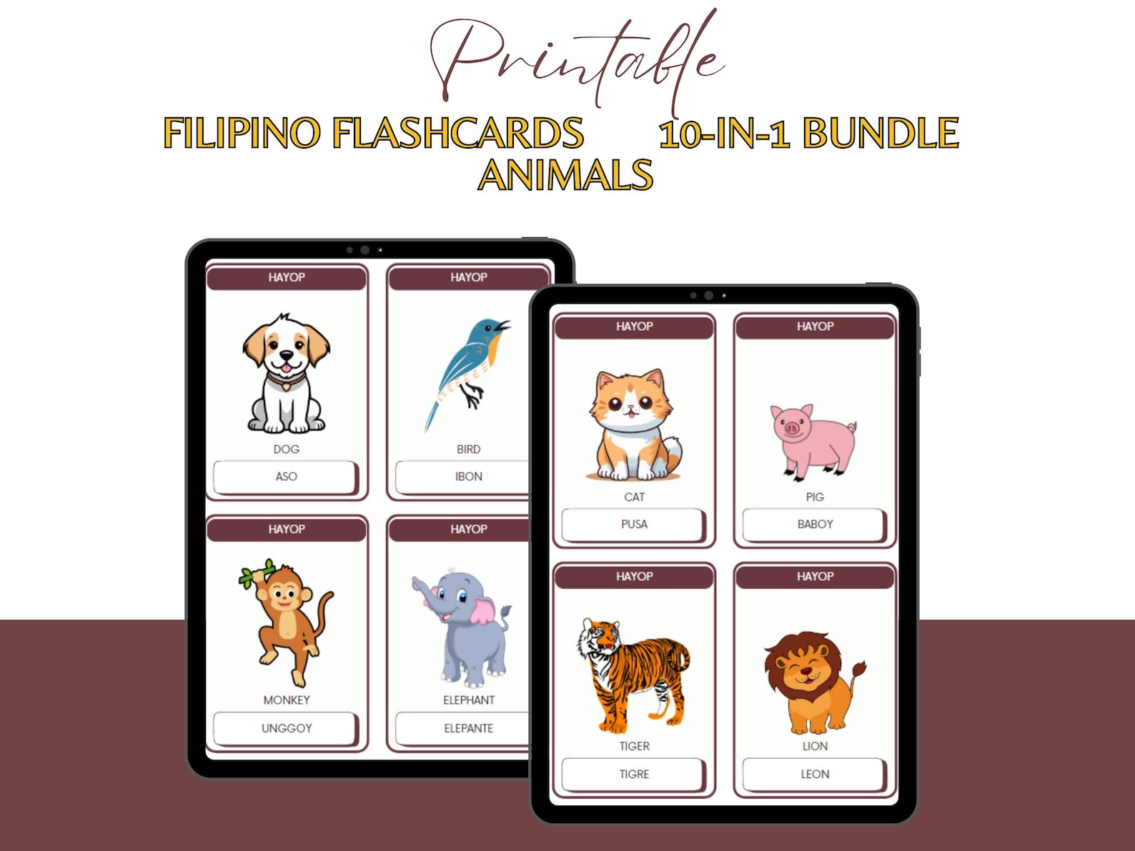 Tagalog Flashcards, Learn Tagalog Easily With Flashcards -digital ...