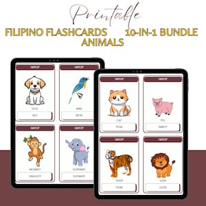 Tagalog Flashcards, Learn Tagalog Easily With Flashcards -digital ...