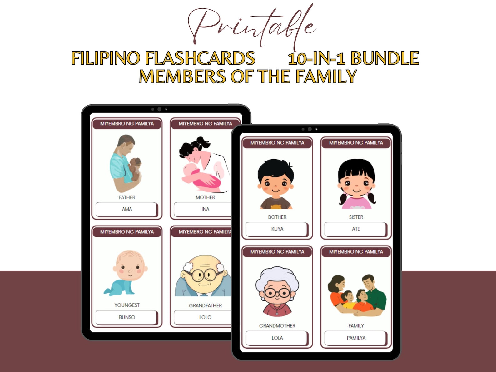 Tagalog Flashcards, Learn Tagalog Easily With Flashcards -digital ...