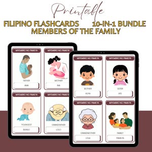 Tagalog Flashcards, Learn Tagalog Easily With Flashcards -digital ...