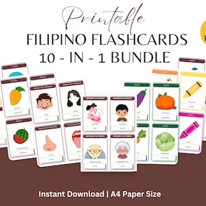 Tagalog Flashcards, Learn Tagalog Easily With Flashcards -digital ...