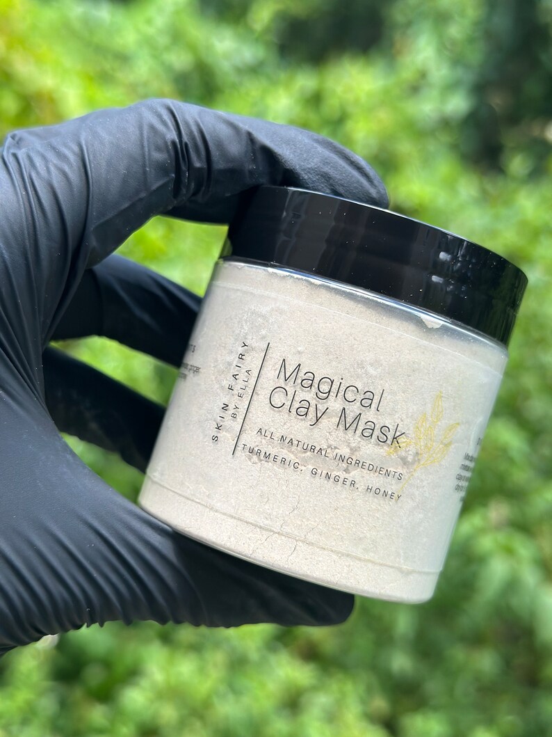 Magical Clay Mask Turmeric, Honey, Ginger, Brightening, Handmade ...