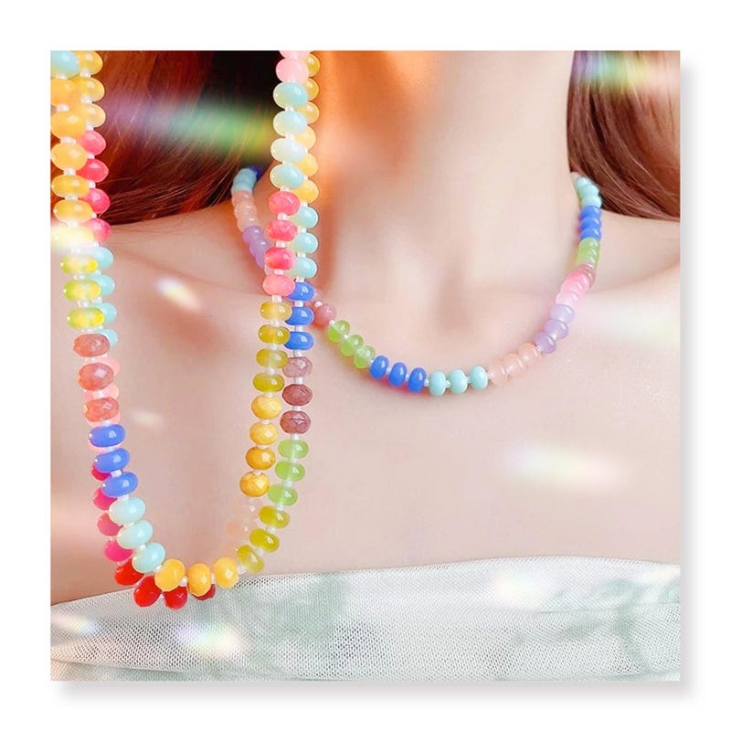 Candy Color Necklace - Etsy