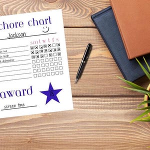 Allowance Tracker, Printable Allowance, Kids Allowance Chart, Chore ...