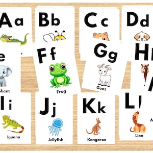 Animal ABC Flashcards,abc Flashcards,printable Flashcards,preschool ...