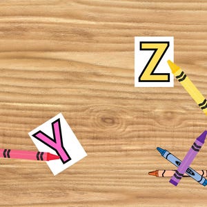 ABC Coloring Flashcards,large Alphabet Color Flashcards,kids Learning ...