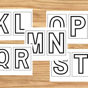 ABC Coloring Flashcards,large Alphabet Color Flashcards,kids Learning ...