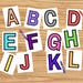 ABC Coloring Flashcards,large Alphabet Color Flashcards,kids Learning ...
