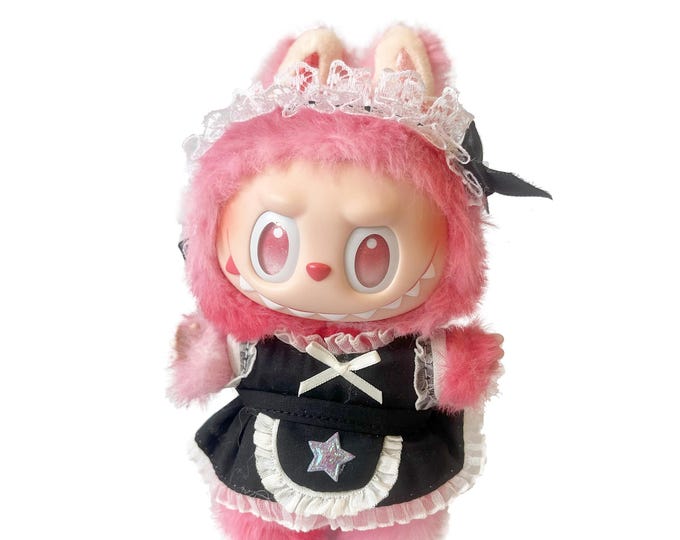 Labubu Outfit – Cute Maid Style Set (maid Dress + Apron + Headpiece) - Etsy