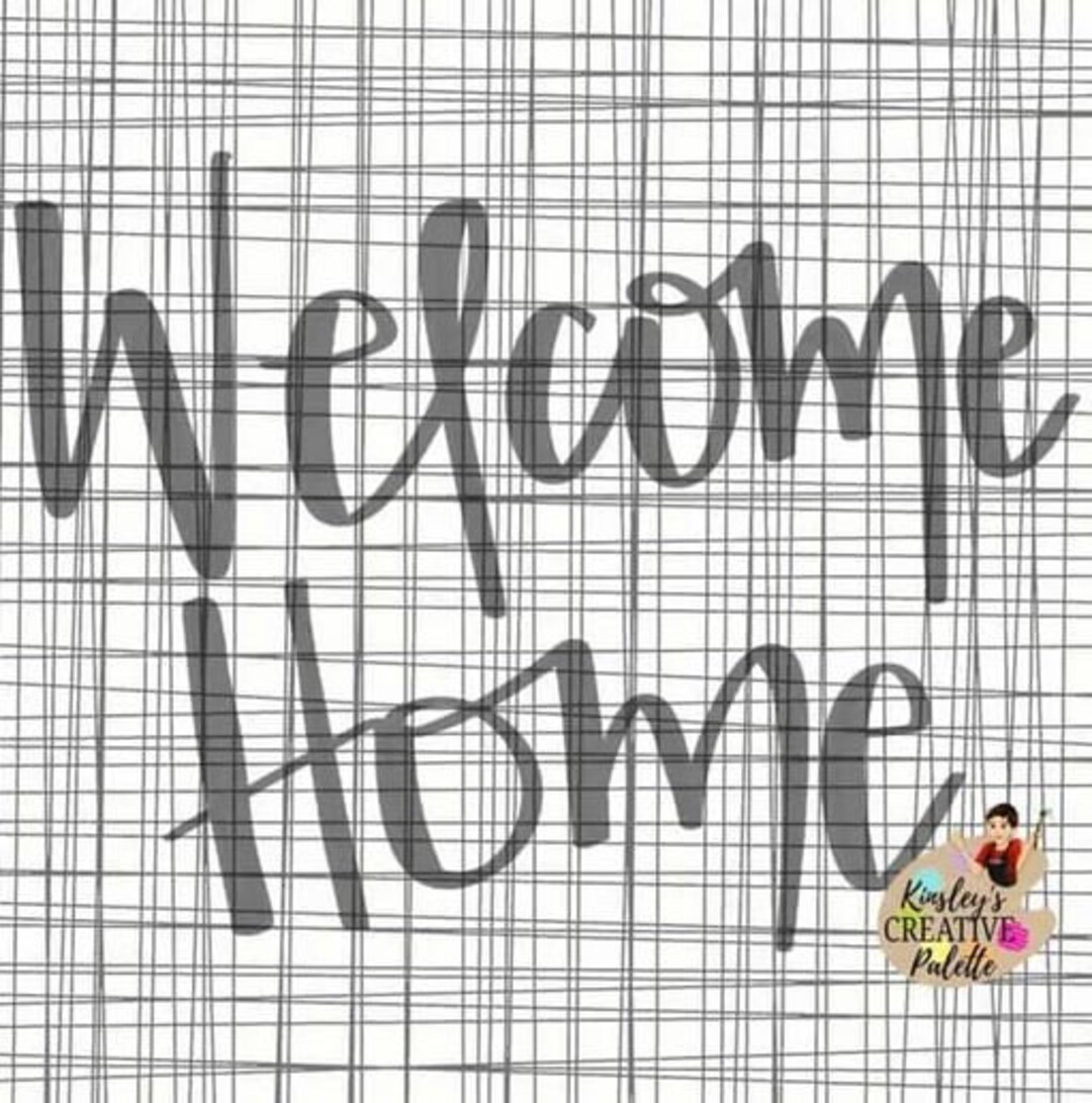 Welcome Home TRACEABLE Lettering Template | TRACEABLE | Hand Lettering ...