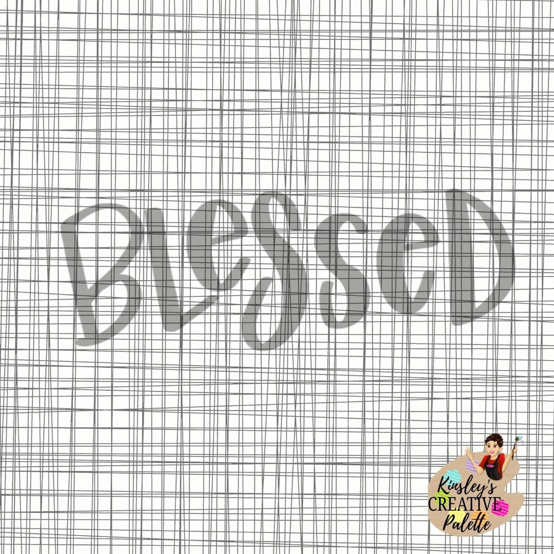 Blessed TRACEABLE Lettering Template | SVG Cut File | Cricut Vinyl ...
