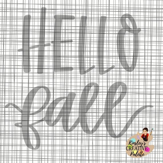 Hello Fall TRACEABLE Lettering Template | TRACEABLE | Hand Lettering ...