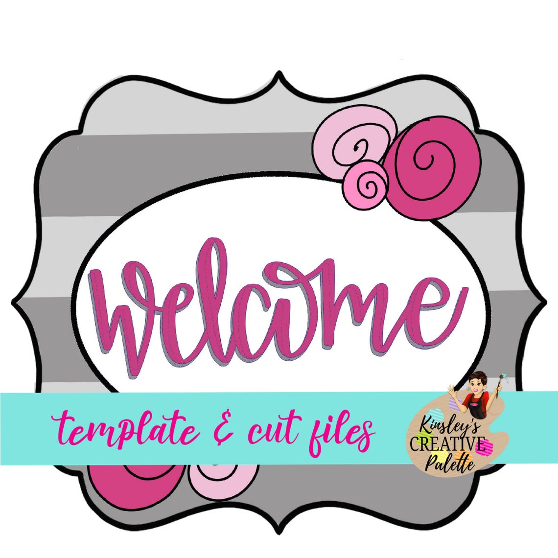 Frame Door Hanger Template downloadable cut Files Template | Etsy