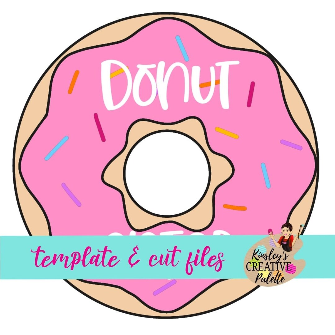 Donut Door Hanger Template Donut Door Template Stencil Wooden Door ...