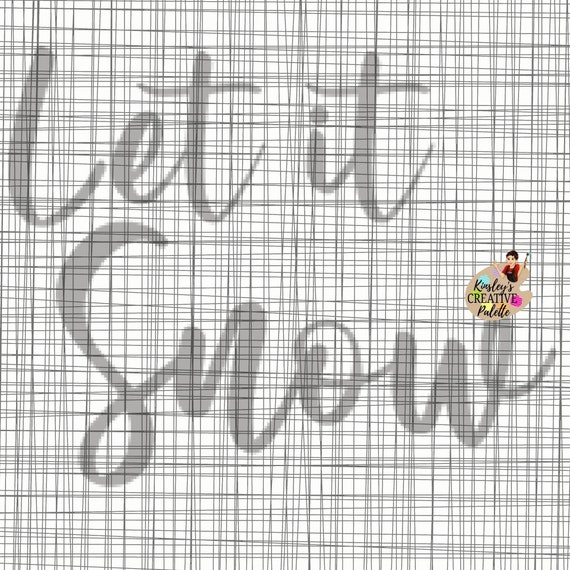 Let it Snow 2021 | TRACEABLE Lettering Template | Hand Lettering | SVG ...