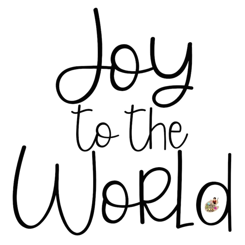 Joy to the World TRACEABLE Lettering Template TRACEABLE - Etsy