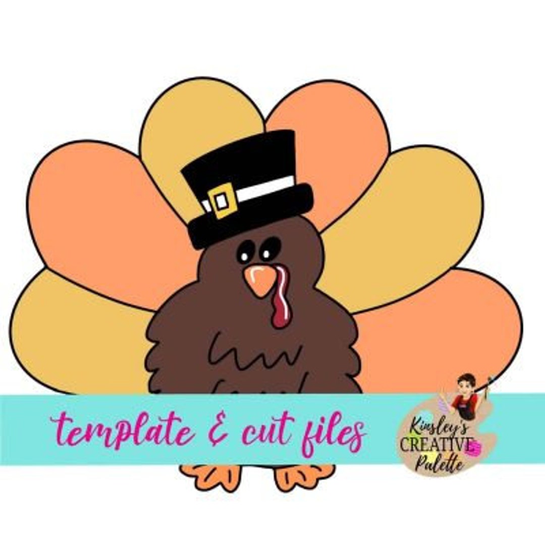 Turkey Door Hanger Template - Turkey Door Template - Thanksgiving ...