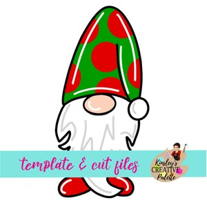 Christmas Gnome Template - Christmas Template - Christmas Stencil ...