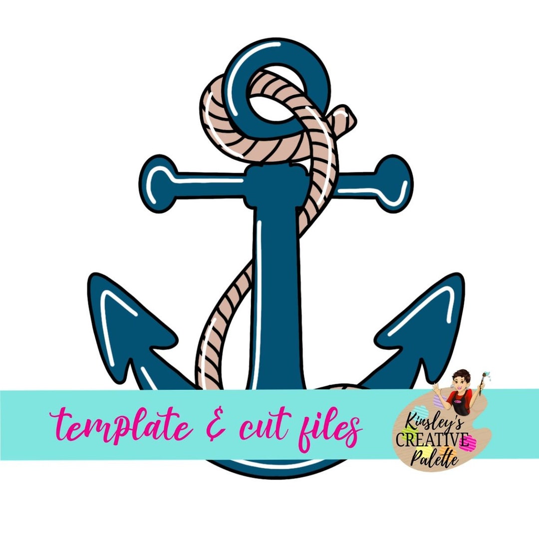 Anchor With Rope Template - Anchor With Rope Door Hanger Template ...