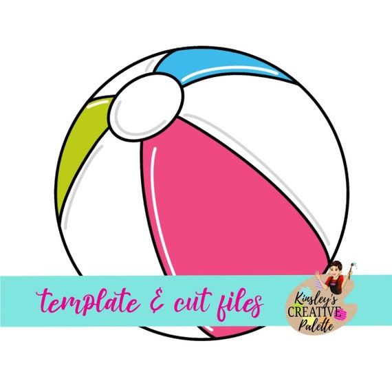 Beach Ball template - Beach Ball Door Hanger Template - stencil - Door ...