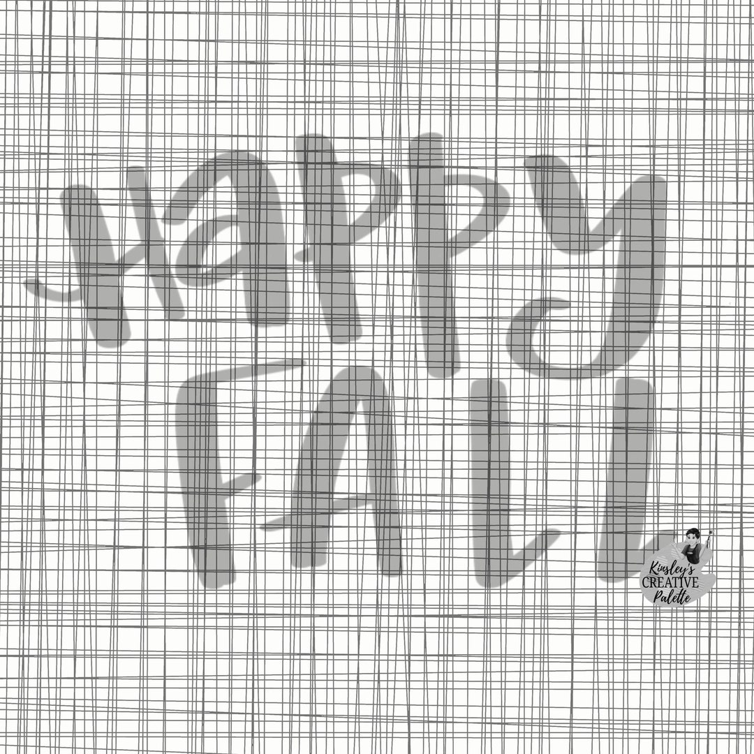 Happy Fall TRACEABLE Lettering Template | TRACEABLE | Hand Lettering ...