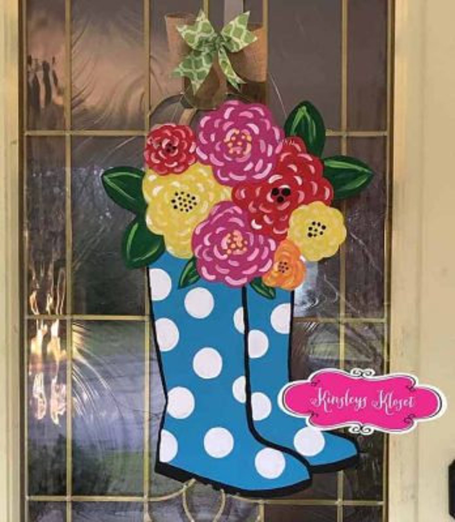 Rain Boots With Flowers Door Hanger Template - Rain Boots Template ...