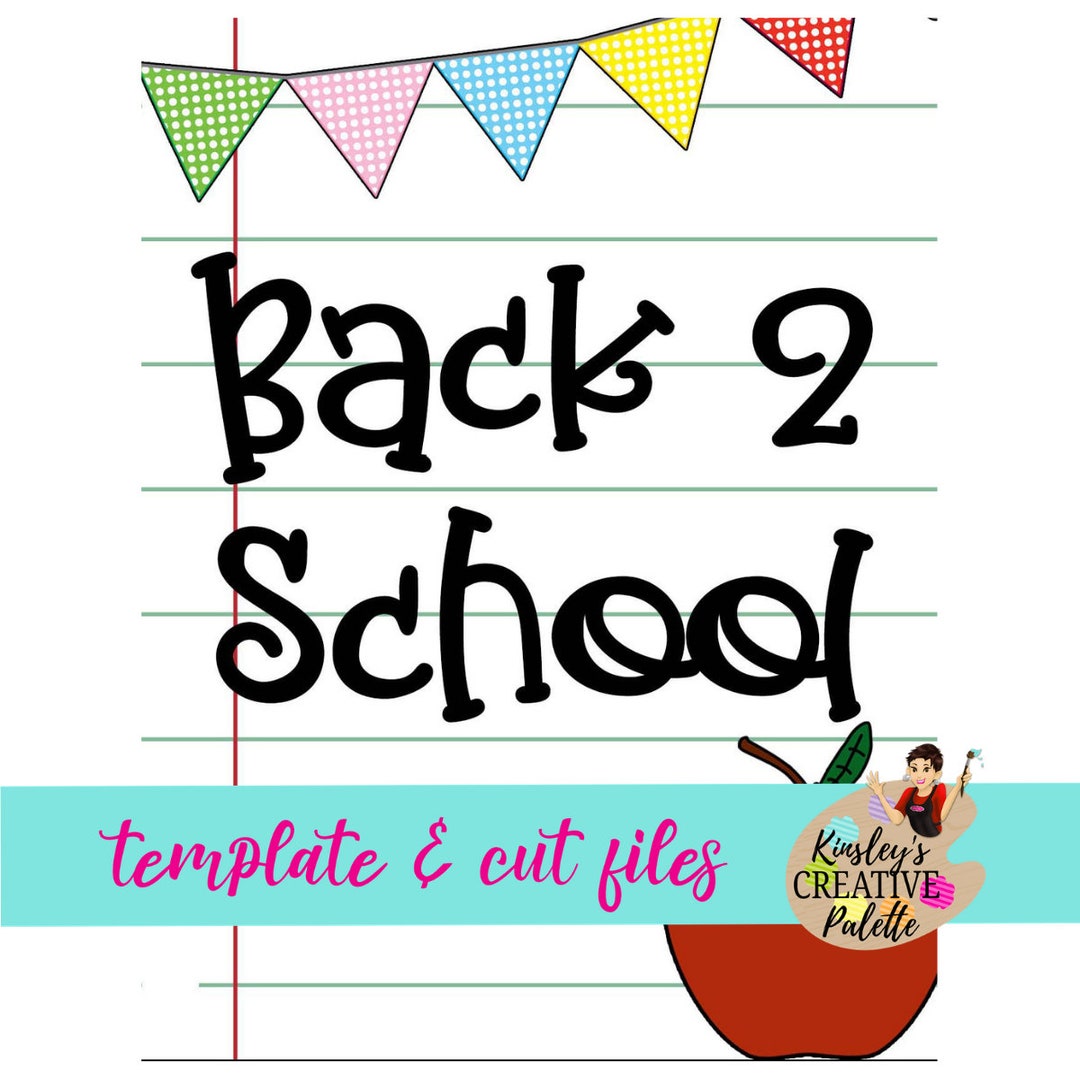 Back to School Door Hanger Template - Teacher Apple Template - Stencil ...