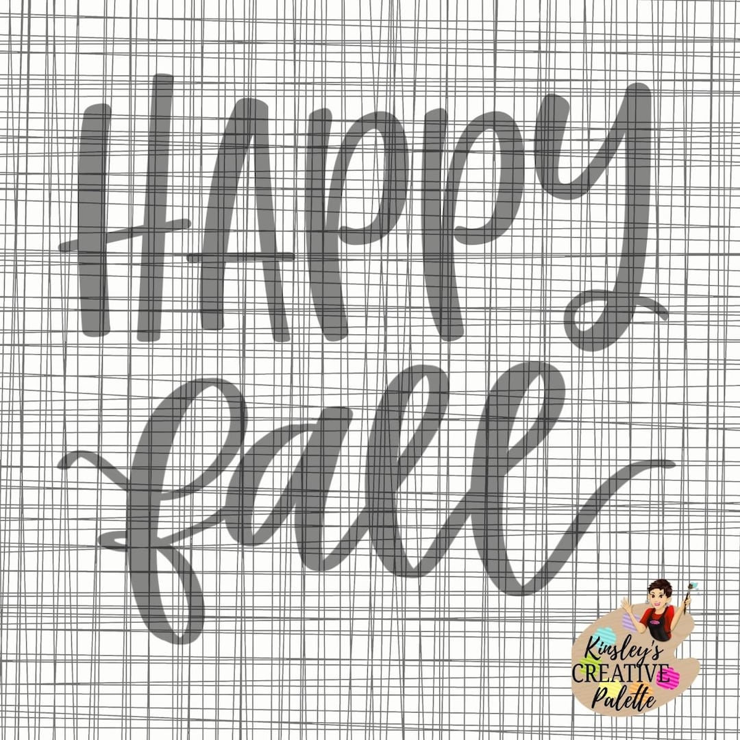 Happy Fall TRACEABLE Lettering Template | TRACEABLE | Hand Lettering ...