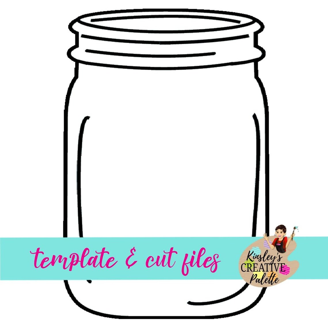 Mason Jar Door Hanger Template downloadable cut Files - Etsy