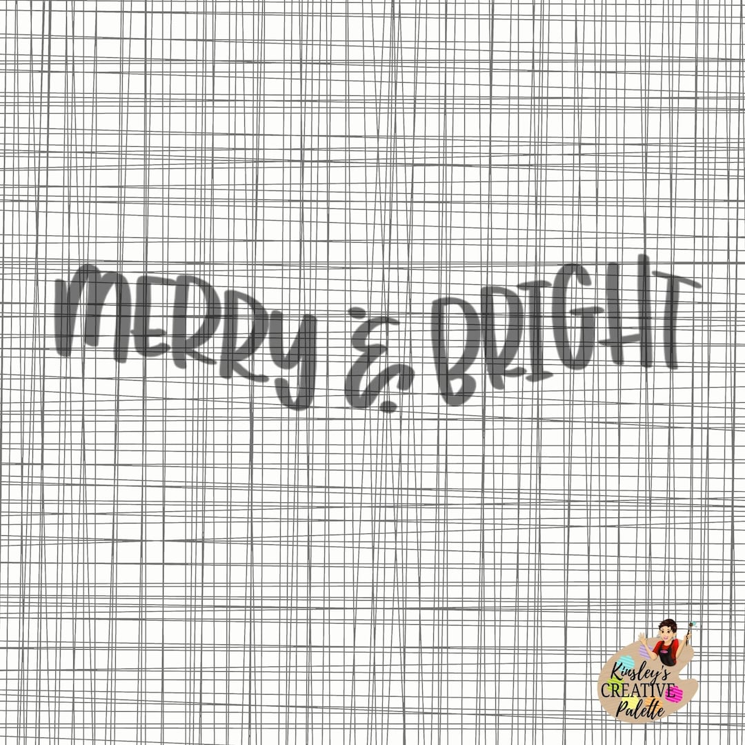 Merry & Bright TRACEABLE Lettering Template | TRACEABLE | Hand ...