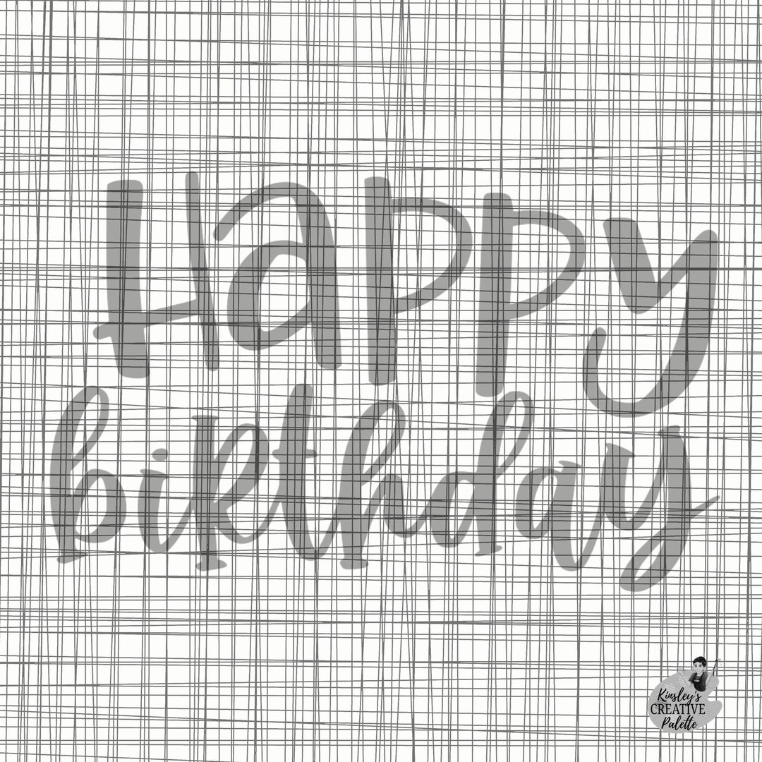 Happy Birthday TRACEABLE Lettering Template | Hand Lettering | SVG Cut ...