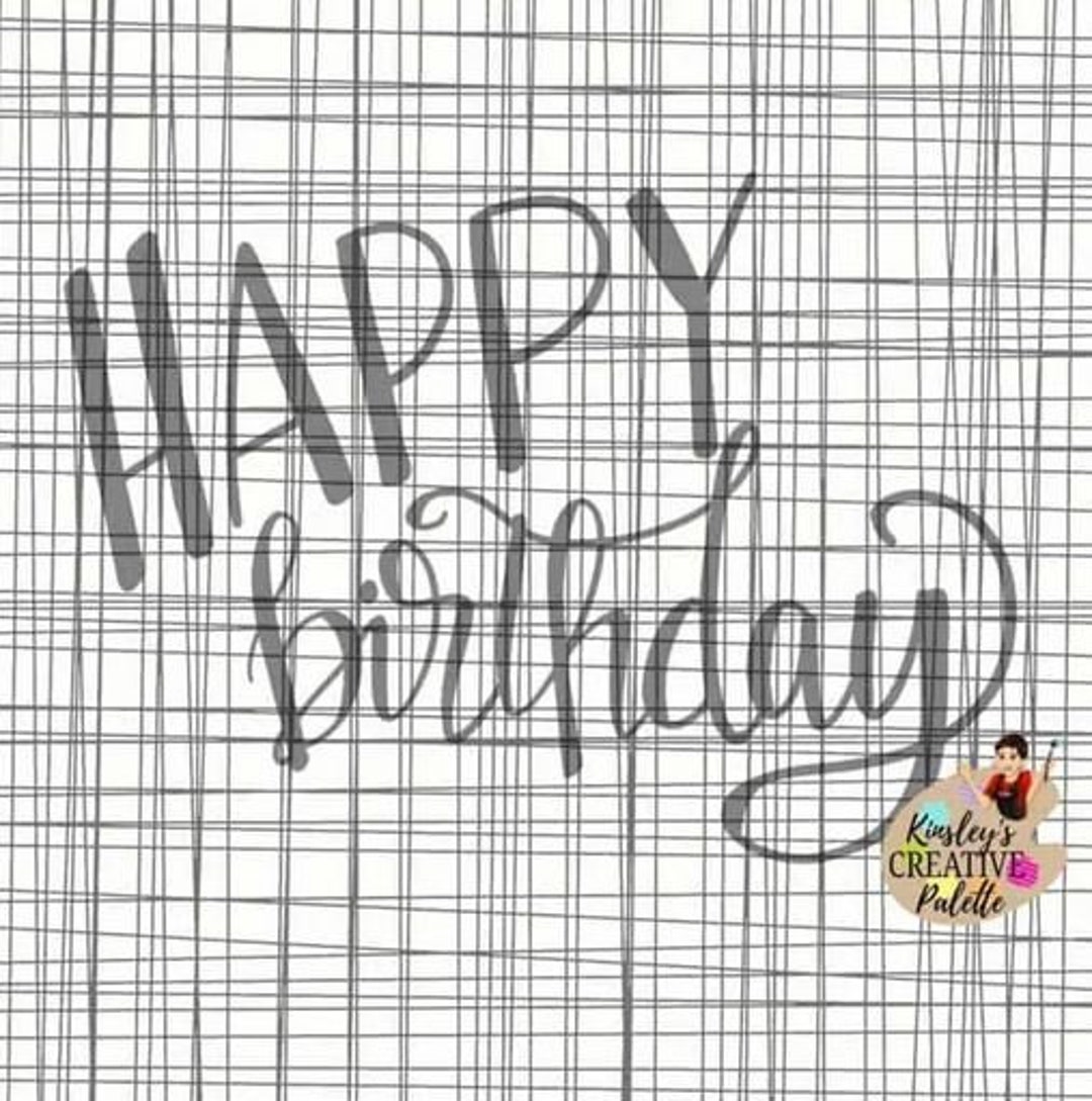 Happy Birthday TRACEABLE Lettering Template | Hand Lettering | SVG Cut ...