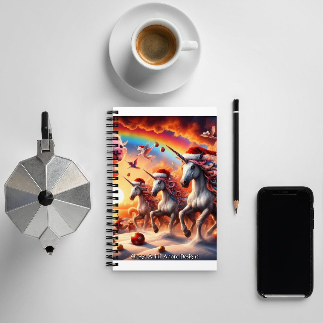 Spiral Notebook: Season's Greetings by Gregg Acini Adoree Designs - Etsy