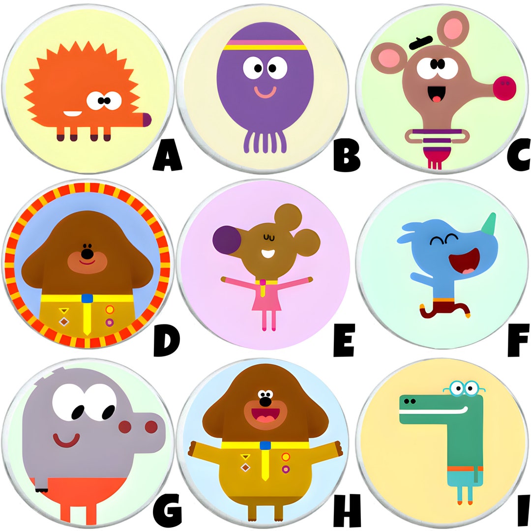Hey Duggee Pin Badge / Hey Duggee Shoe Charm / Magnet/ Keychain / Hey ...