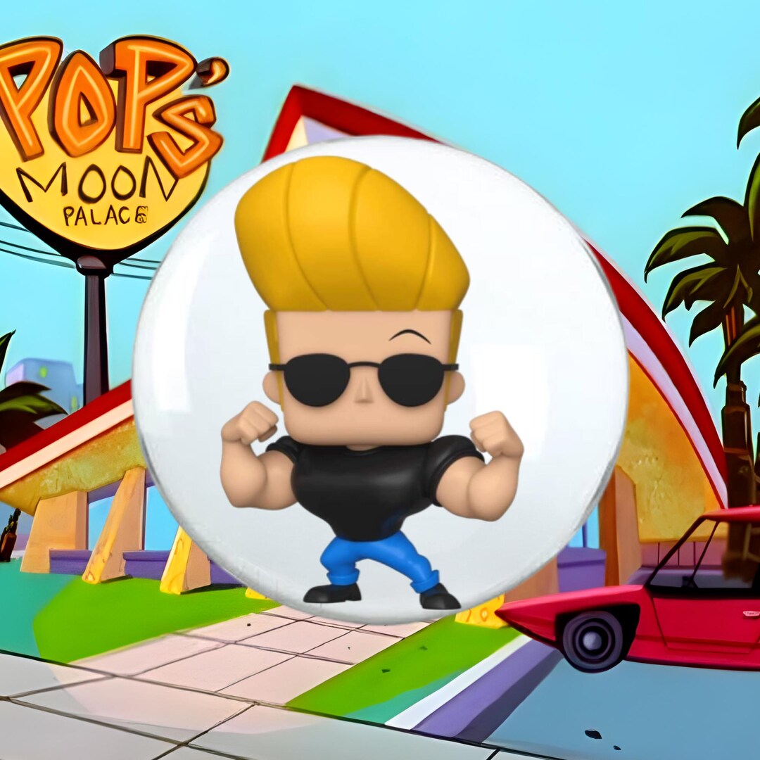 Johnny Bravo Pin Badge / Johnny Bravo Shoe Charm / Magnet / Keyring ...