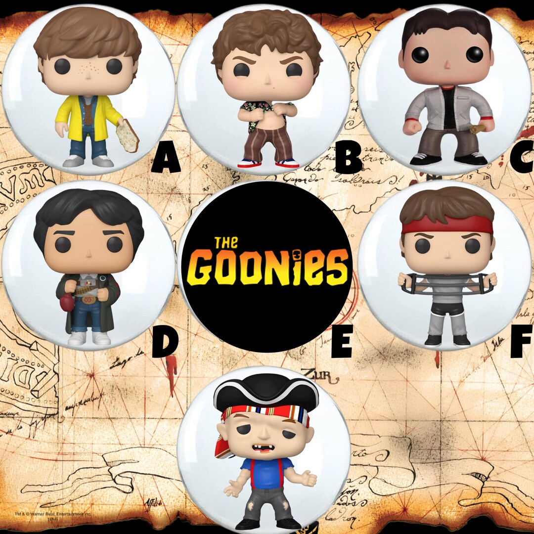 Goonies Pin Badge / Goonies Shoe Charm / Magnet / Keyring / Bluey ...