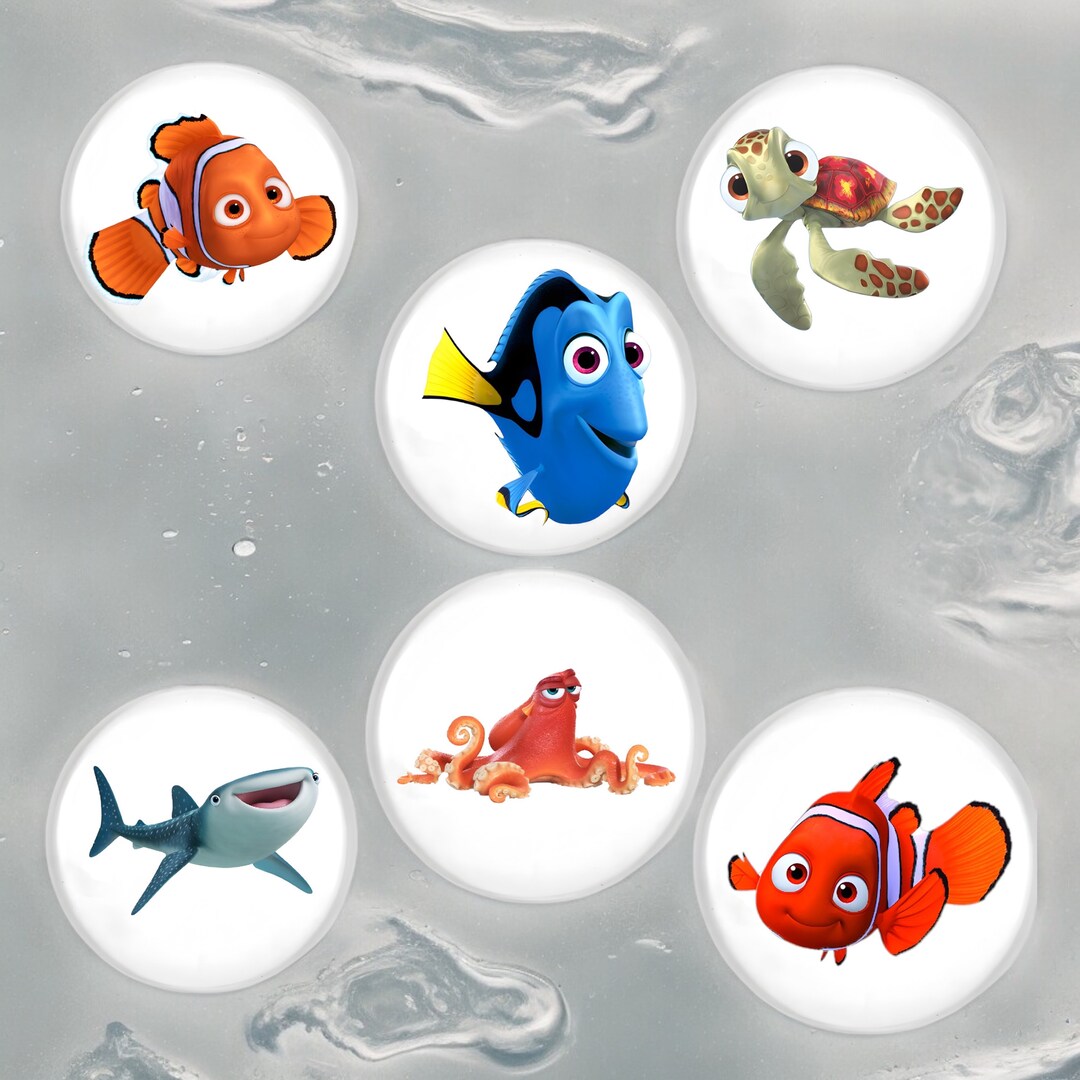 Finding Nemo Pin Badge / Finding Nemo Shoe Charm / Magnet / Keyring ...