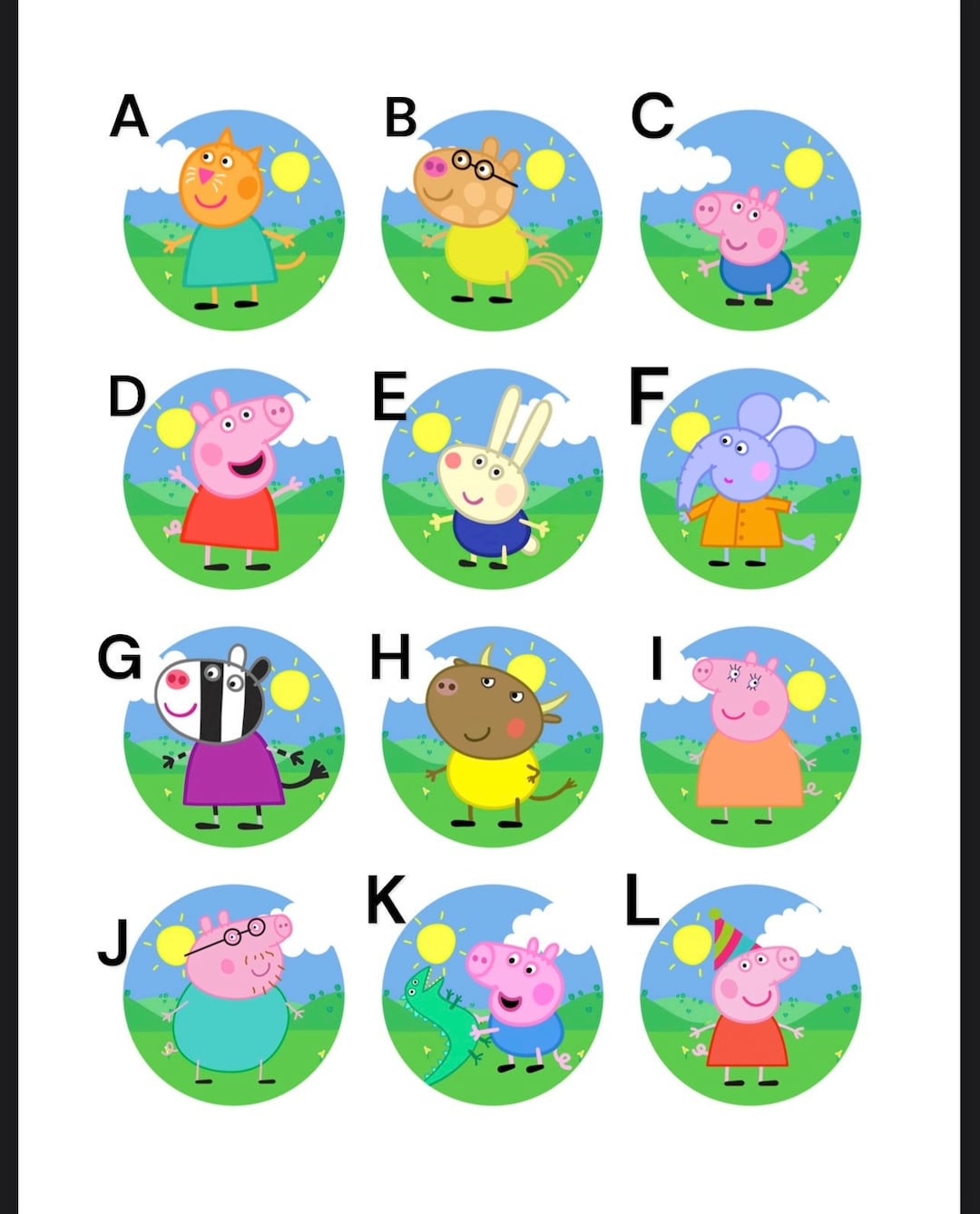 Peppa Pig Pin Badge / Peppa Pig Shoe Charm / Magnet / Keyring / Peppa ...