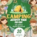 Camping Activity Pack for Kids UK A4 | Digital Download Childrens ...