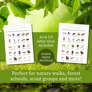 Minibeast Bug Scavenger Hunt, Printable Outdoor Walk Activities for ...