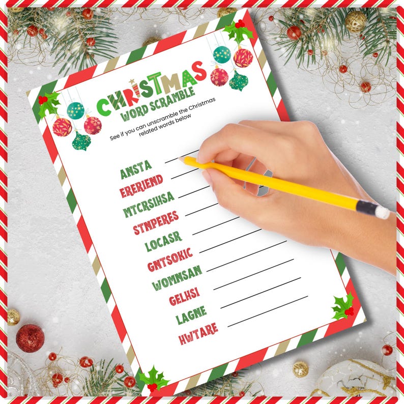 Kids Christmas Activity Pack, Printable Activities Sheets, Word Search ...