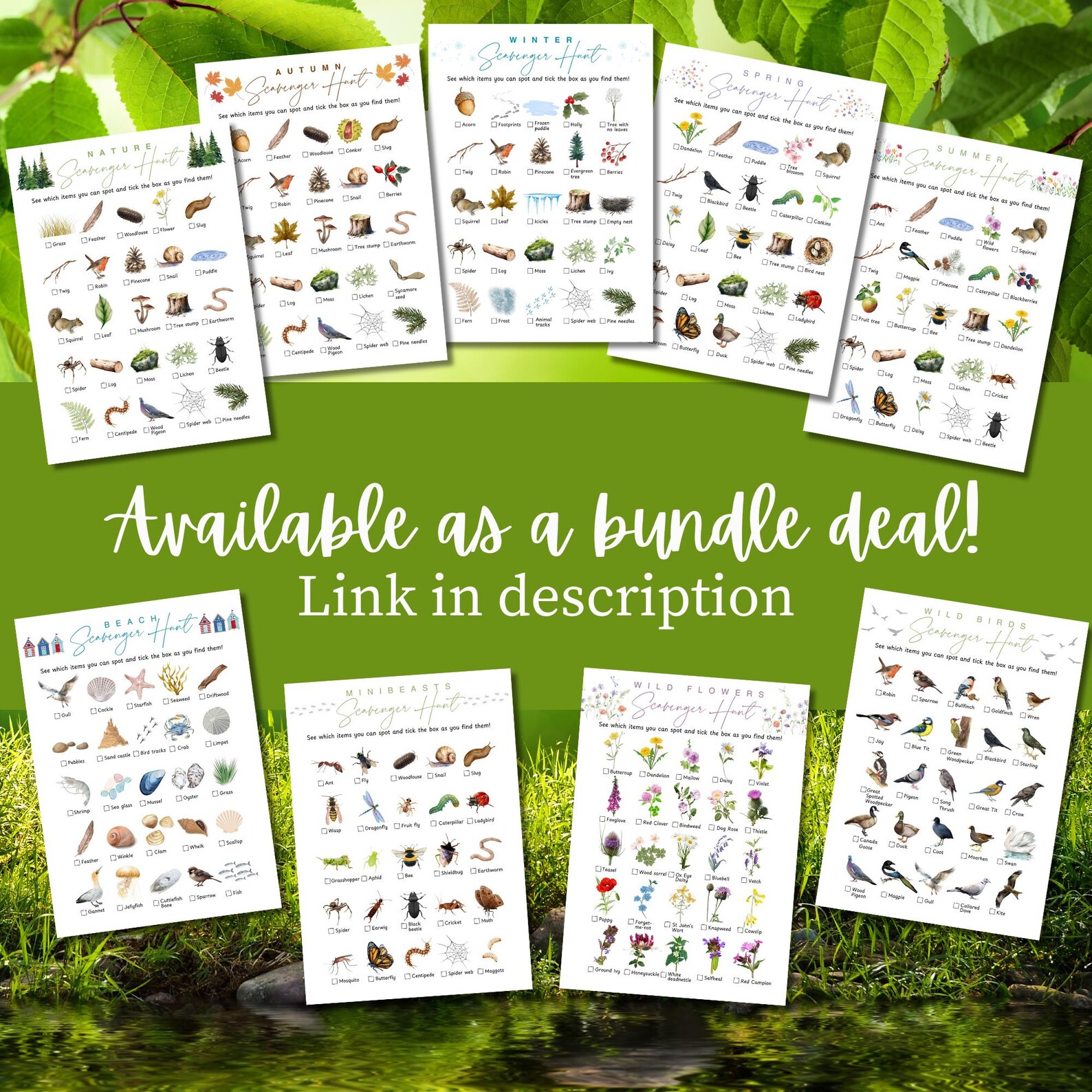 Minibeast Bug Scavenger Hunt, Printable Outdoor Walk Activities for ...