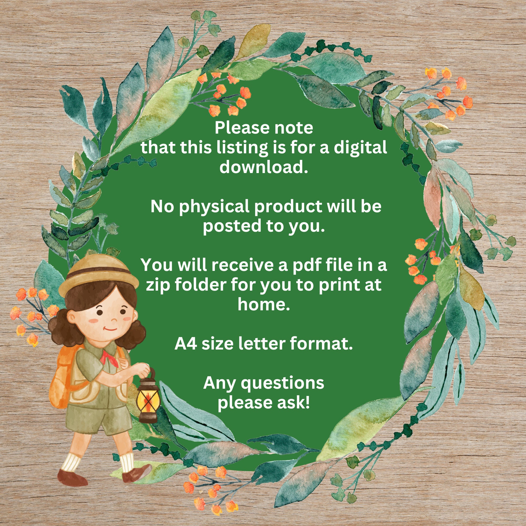 Camping Activity Pack for Kids UK A4 | Digital Download Childrens ...