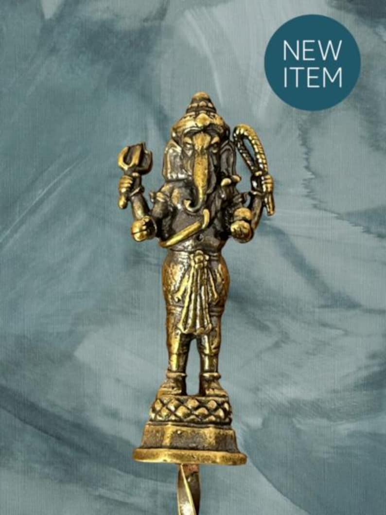 Ganesha Brass Cigar Pin Long Needle Spiral Dredge - Etsy