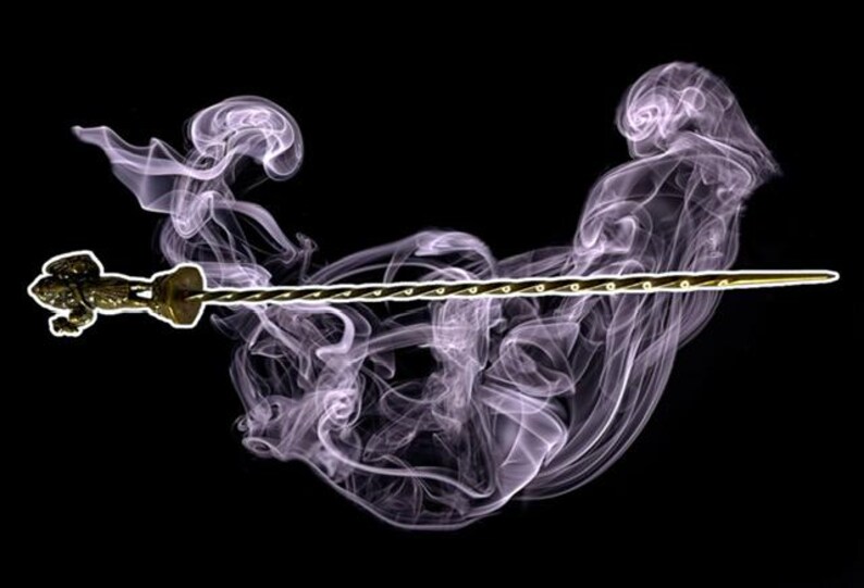 Ganesha Brass Cigar Pin Long Needle Spiral Dredge - Etsy