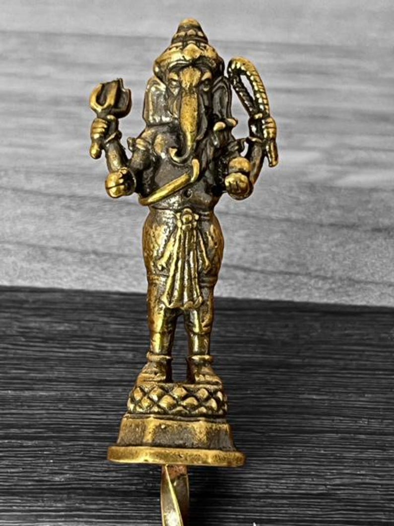 Ganesha Brass Cigar Pin Long Needle Spiral Dredge - Etsy