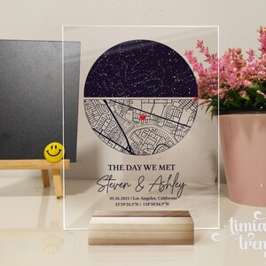 Custom Couple Map Night Light, Where It All Began, Couple Our First ...