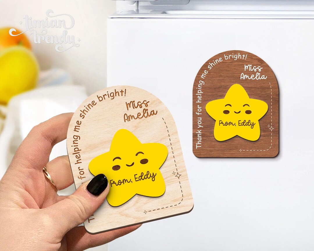 Personalized Teacher Fridge Magnet, Thank You Teacher Gifts, End of ...