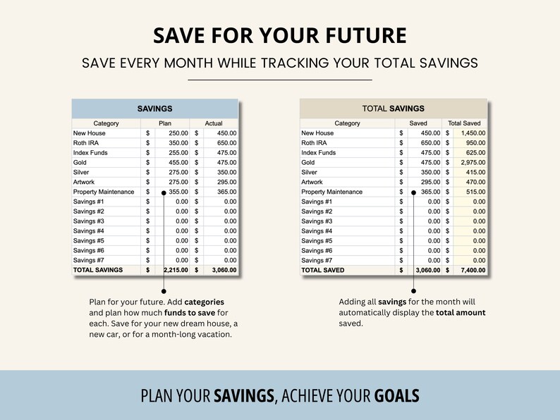 Monthly Budget Planner - Etsy