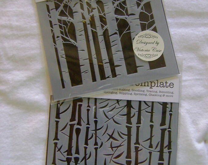 Mini Aspen Trees/mini Bamboo Stencils by the Crafter's Workshop - Etsy